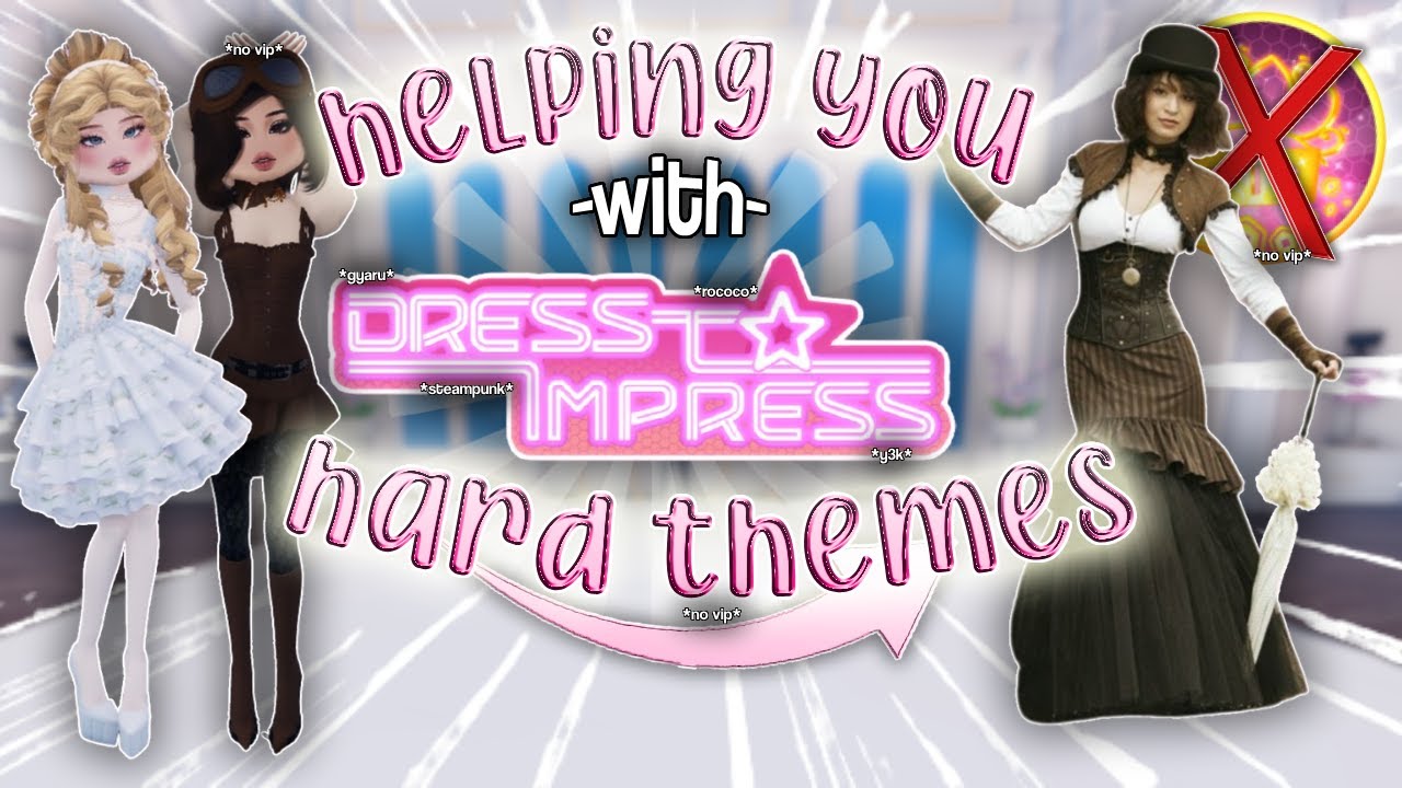 HELPING **YOU GUYS** WITH HARD THEMES In Dress To Impress! (part3 ...