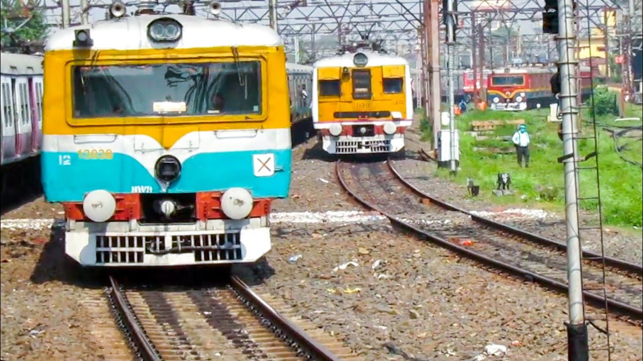 Kolkata Suburbans Local Train Traffic at Rush Hour. - YouTube