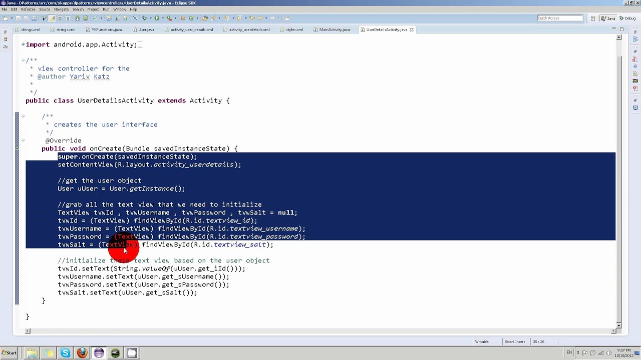 Android Programming Tutorial Server Communication Singleton Pattern 8714