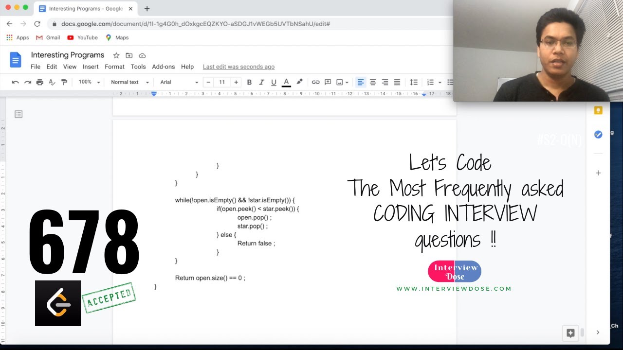 Leetcode 678 Valid Parenthesis String Ep3 YouTube leetcode-678-valid-parenthesis-string-ep3-youtube