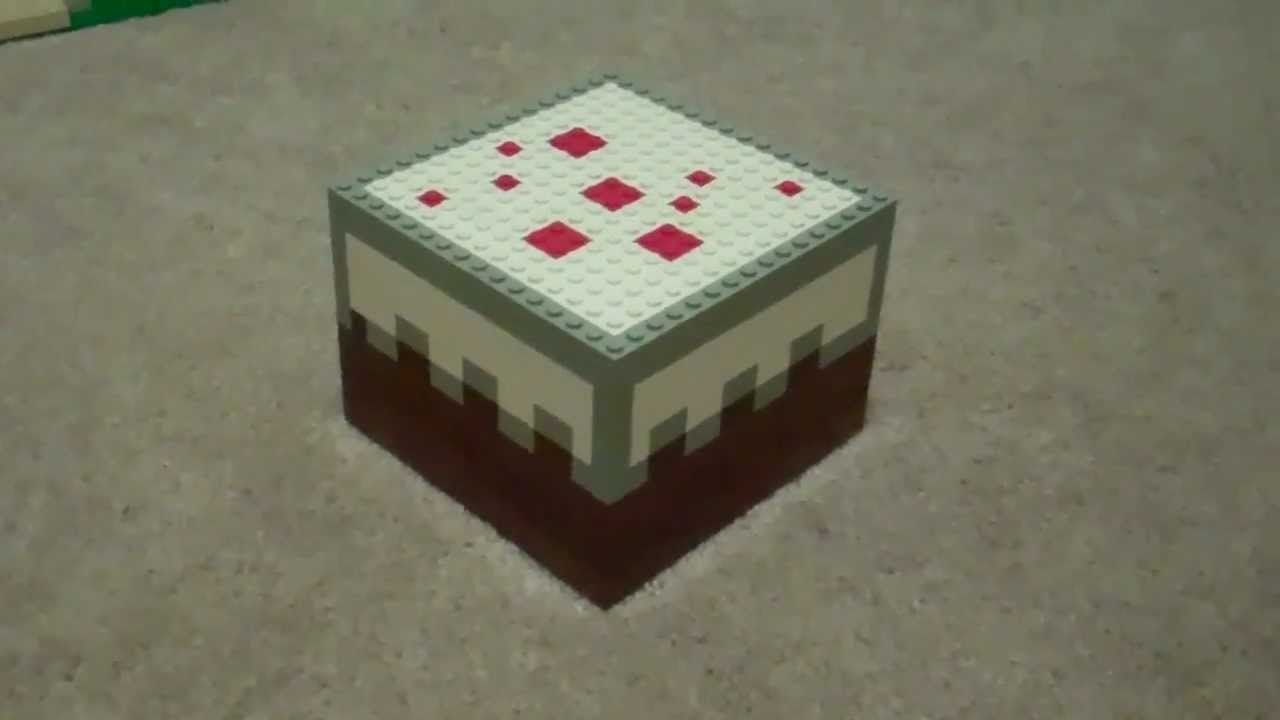 Lego Minecraft Cake - YouTube