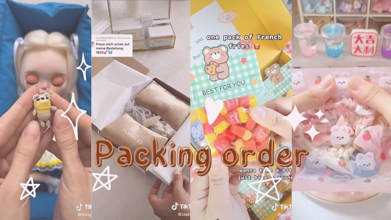 Tik tok videos Packing orders 📦 small business 🧸 ASMR 🌸 TikTok ...