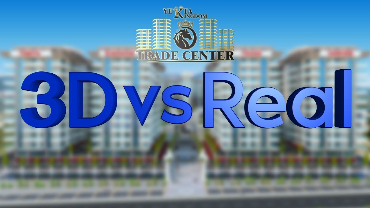 Сравнение проекта и реальности! YEKTA KINGDOM TRADE CENTER Махмутлар от ...