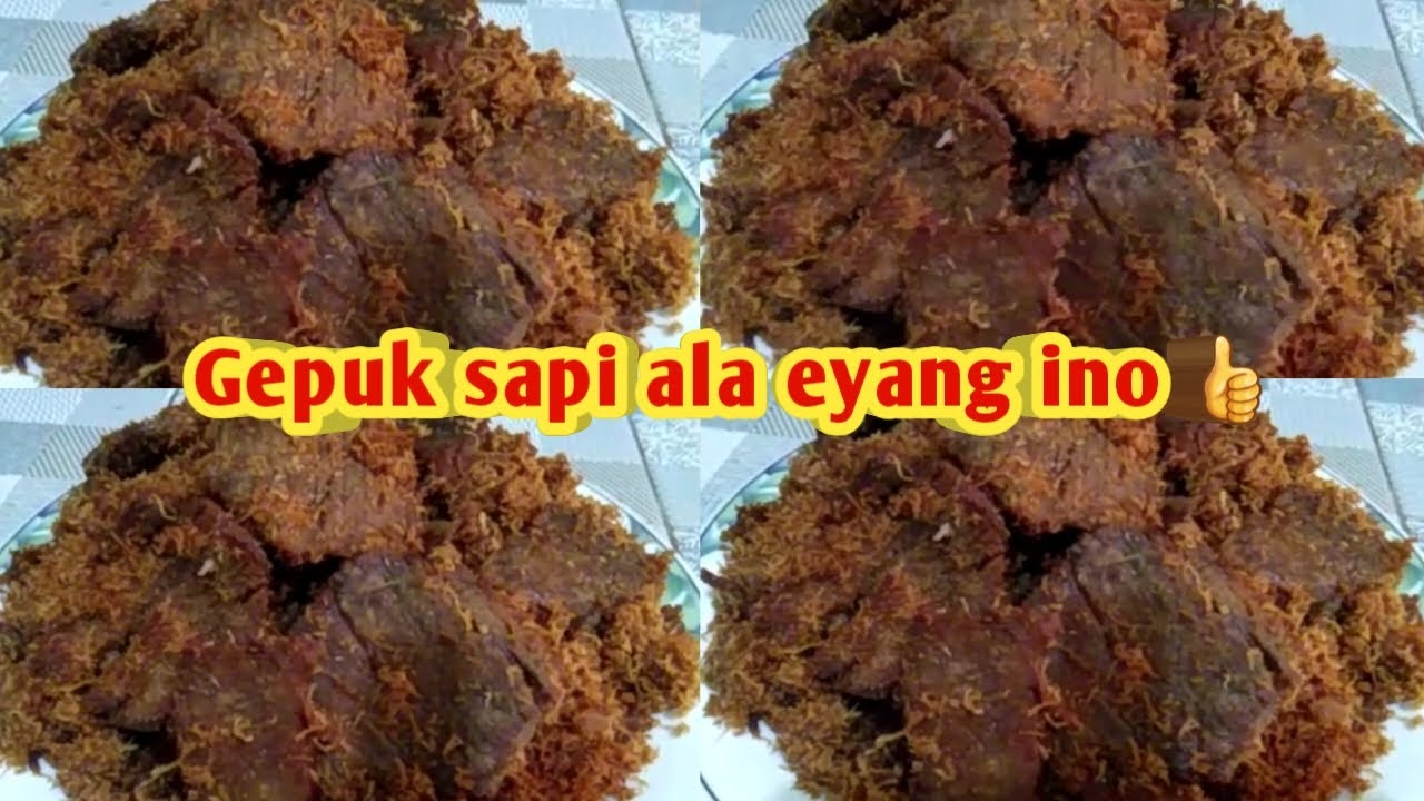 Gepuk Daging Sapi Khas Sunda Resep Ala Eyang Ino Youtube