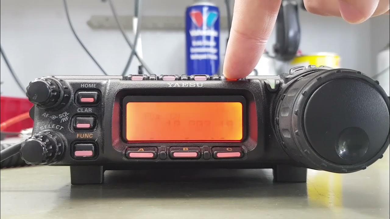 YAESU FT-857 FULL RESET - YouTube