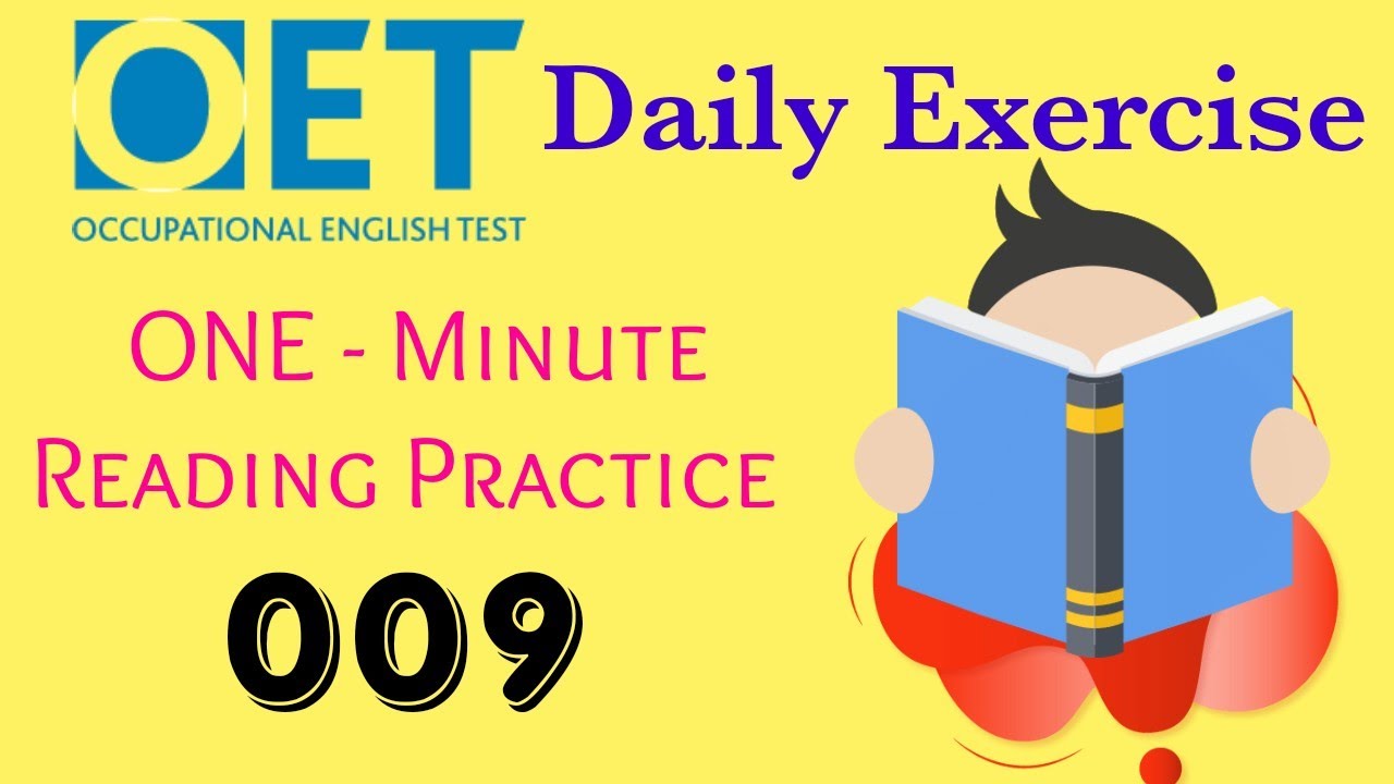 OET Reading - One Minute Daily Exercise - YouTube