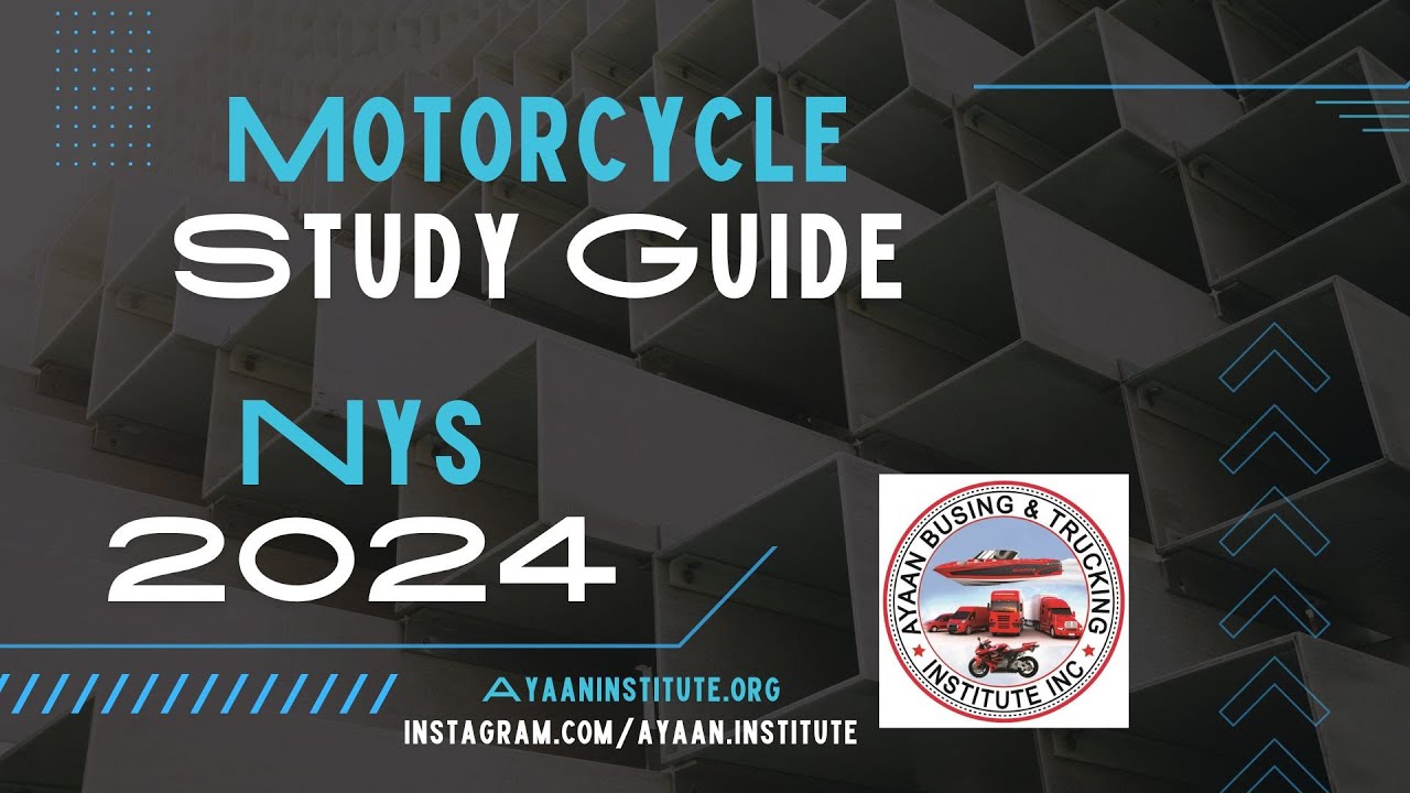 Motorcycle English Study Guide NYS 2024 - YouTube