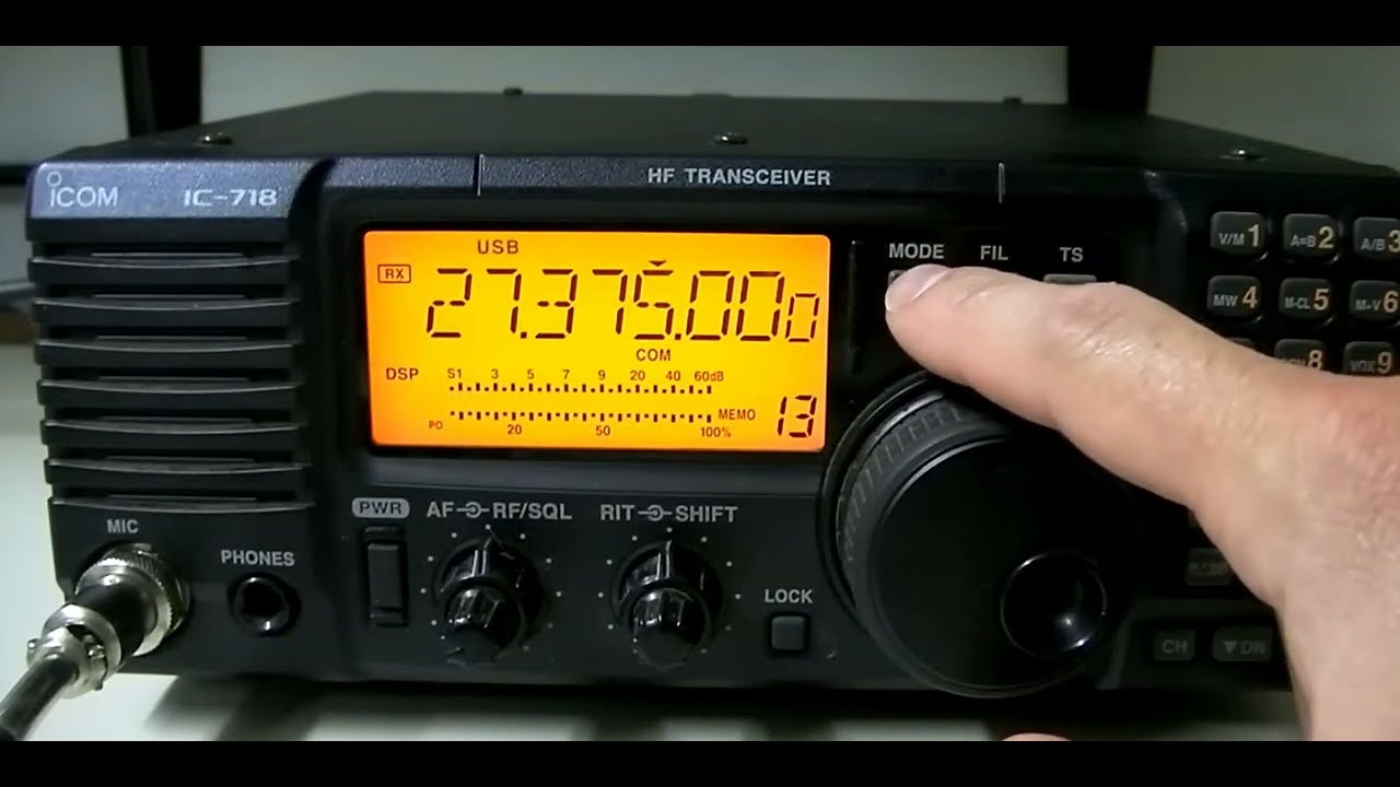 Обзор трансивера ICOM-718 - YouTube