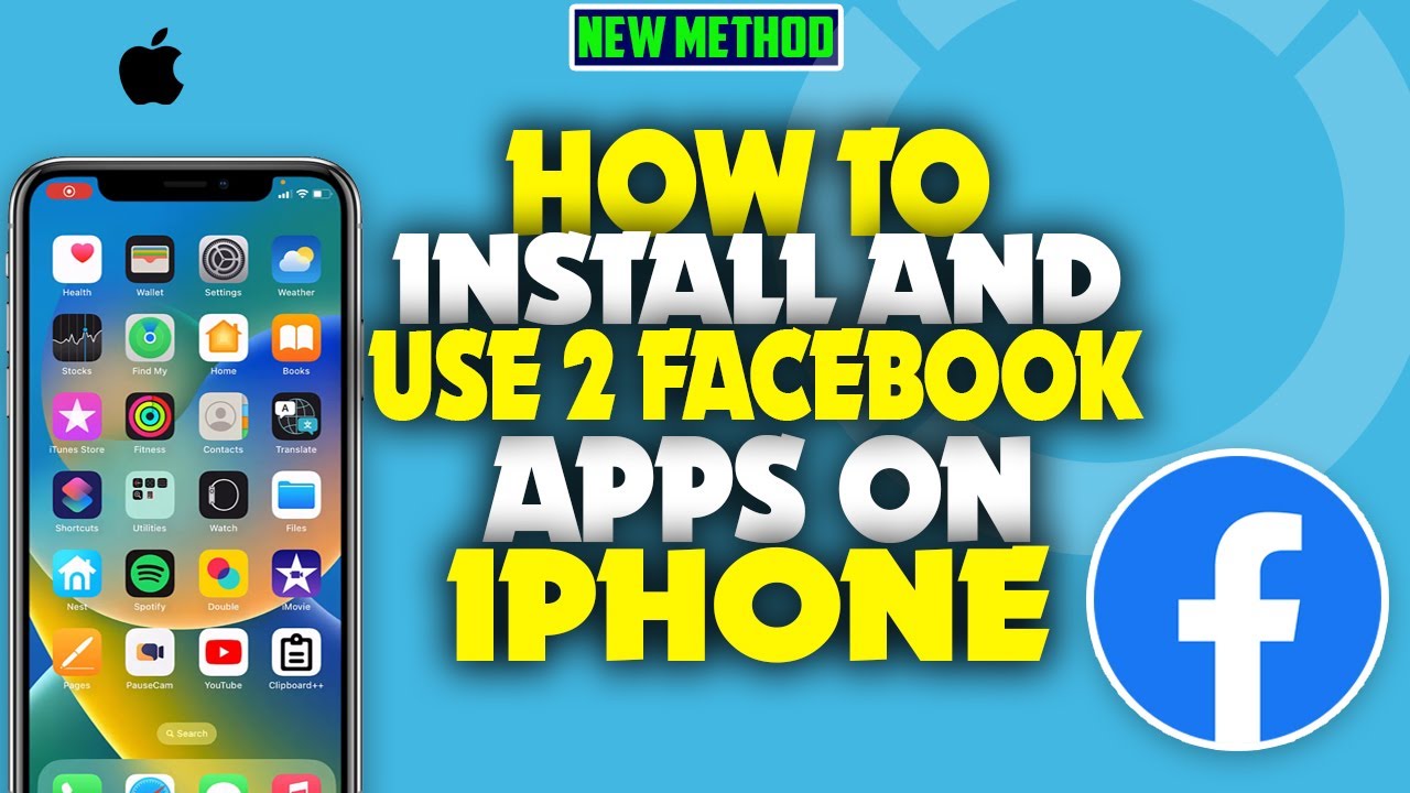 how to install and use 2 Facebook apps on iPhone 2023 - YouTube