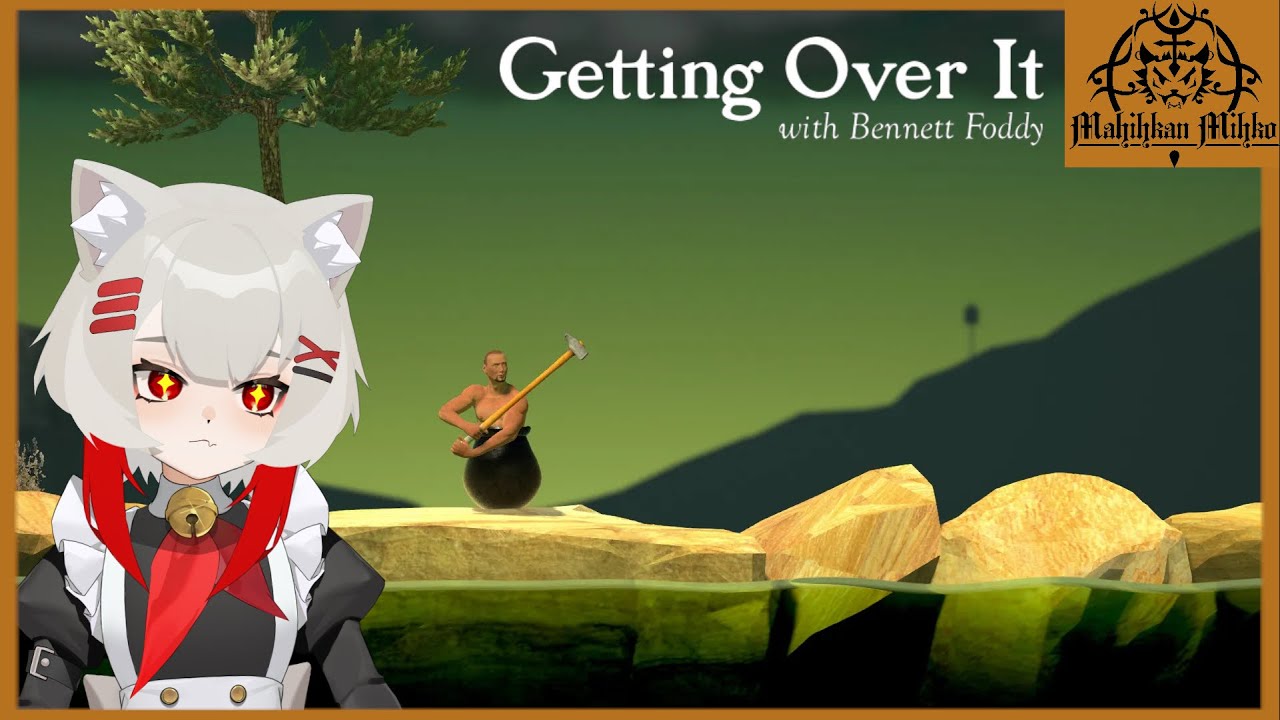 Getting Over It with Bennett Foddy | Rage game with Mihko! No raging ...