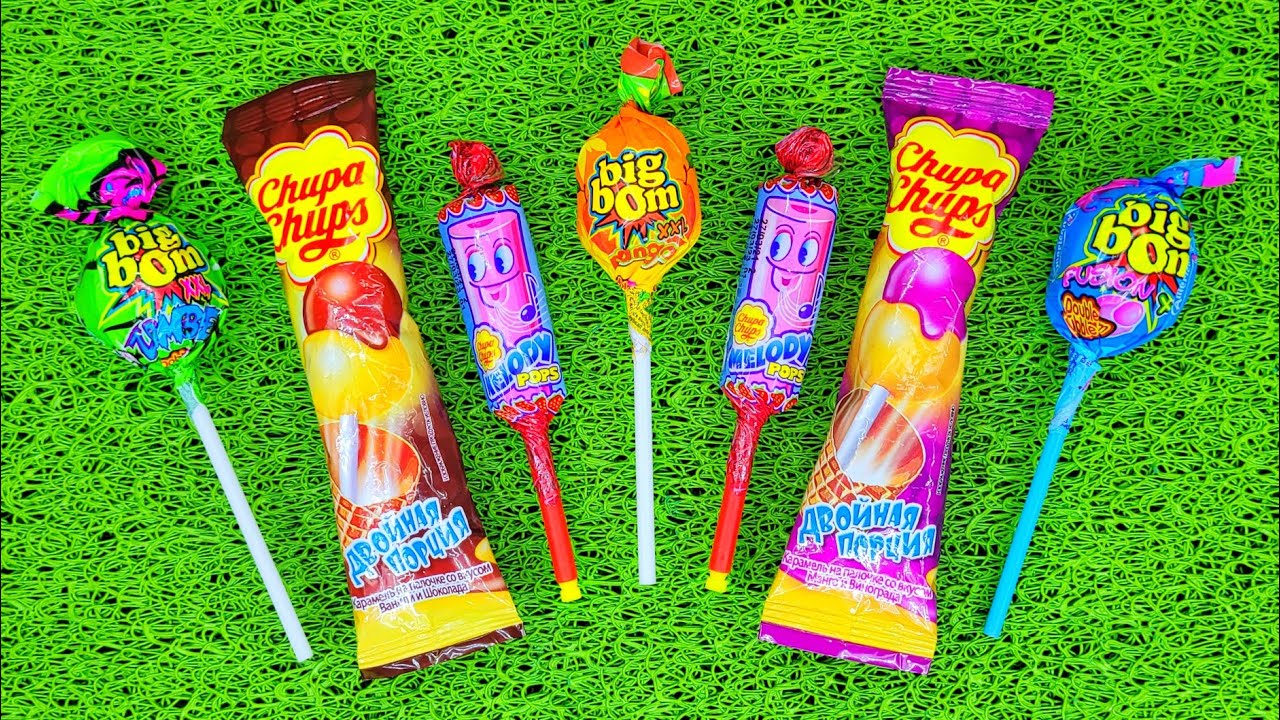 satisfying relaxing video | unboxing yummy candy lollipops 🍭 Cutting ...