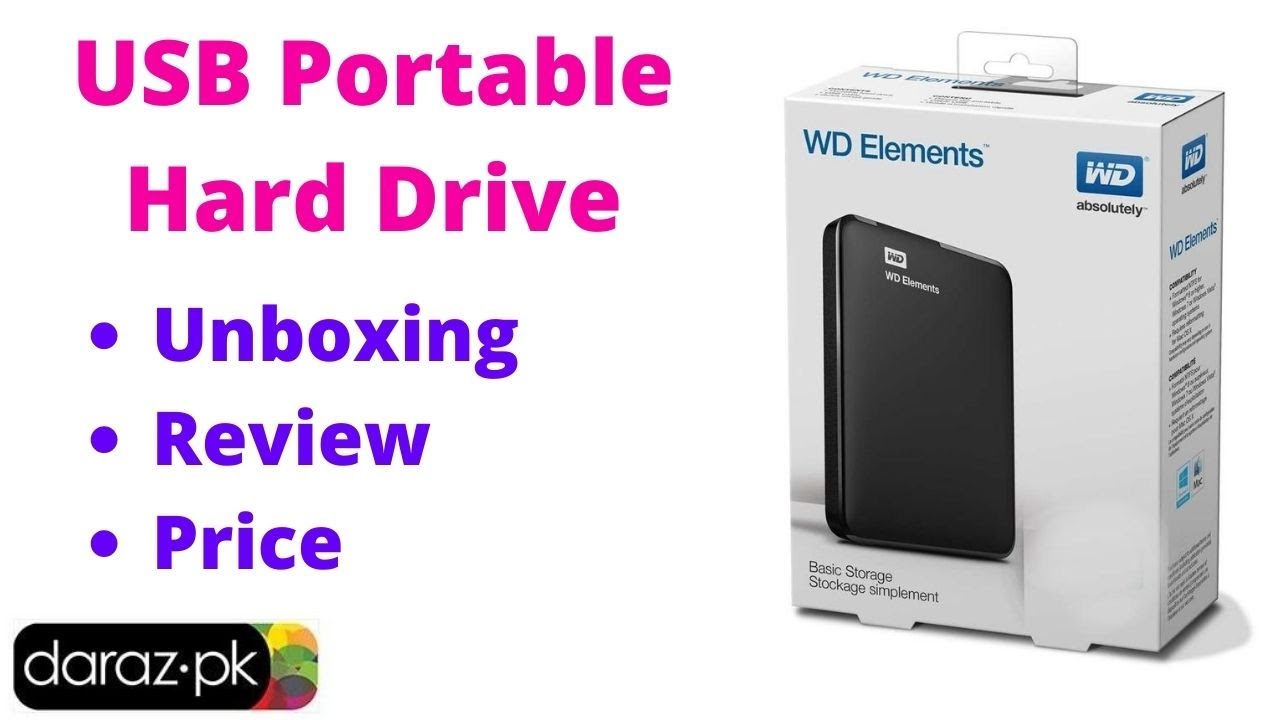 WD Elements External USB Hard Drive Unboxing and Review | WD Elements ...