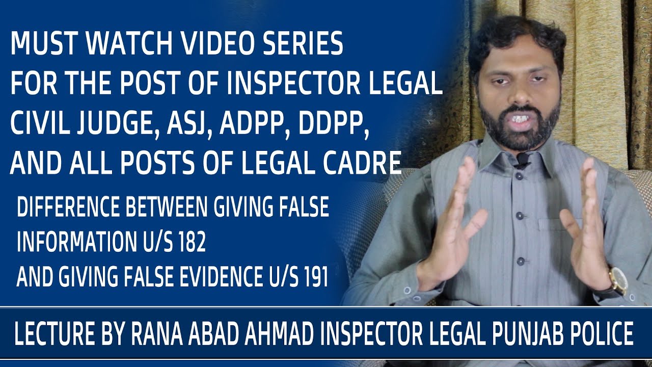 Difference Between Giving False Information U/S 182 and giving False ...