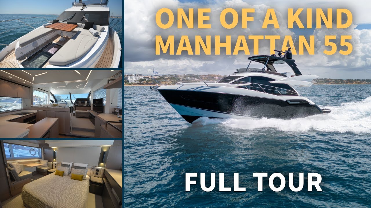 Sunseeker Manhattan 55 SIMPLY | Full Walkthrough on this Stunning 55ft ...