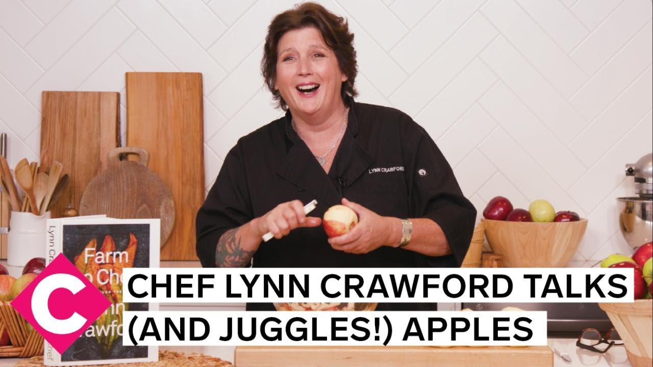 Chef Lynn Crawford talks (and juggles!) apples - YouTube