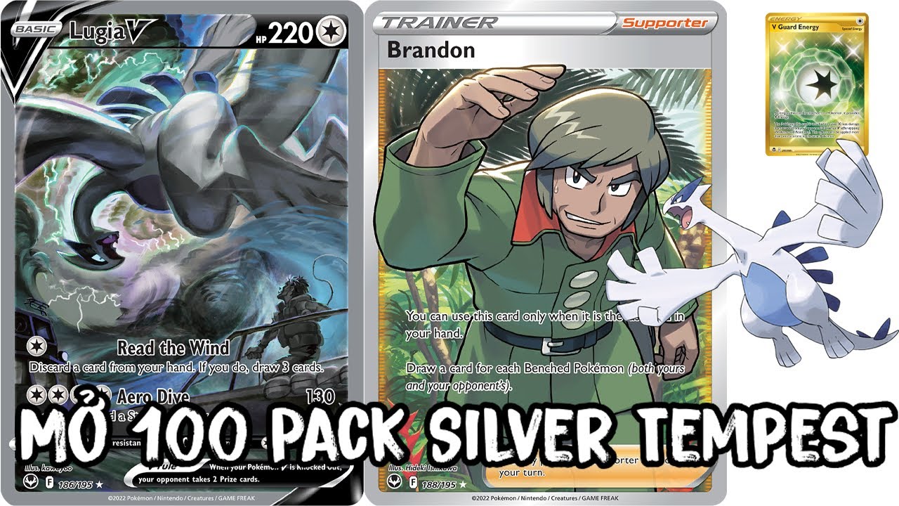 Mở 100 pack Pokemon Silver Tempest - Sword & Shield Series | Pokémon ...