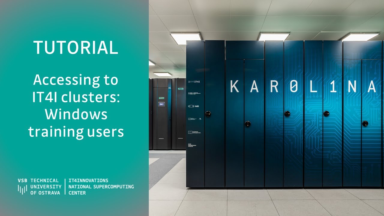 TUTORIAL: Accessing to IT4I clusters - Windows training user - YouTube
