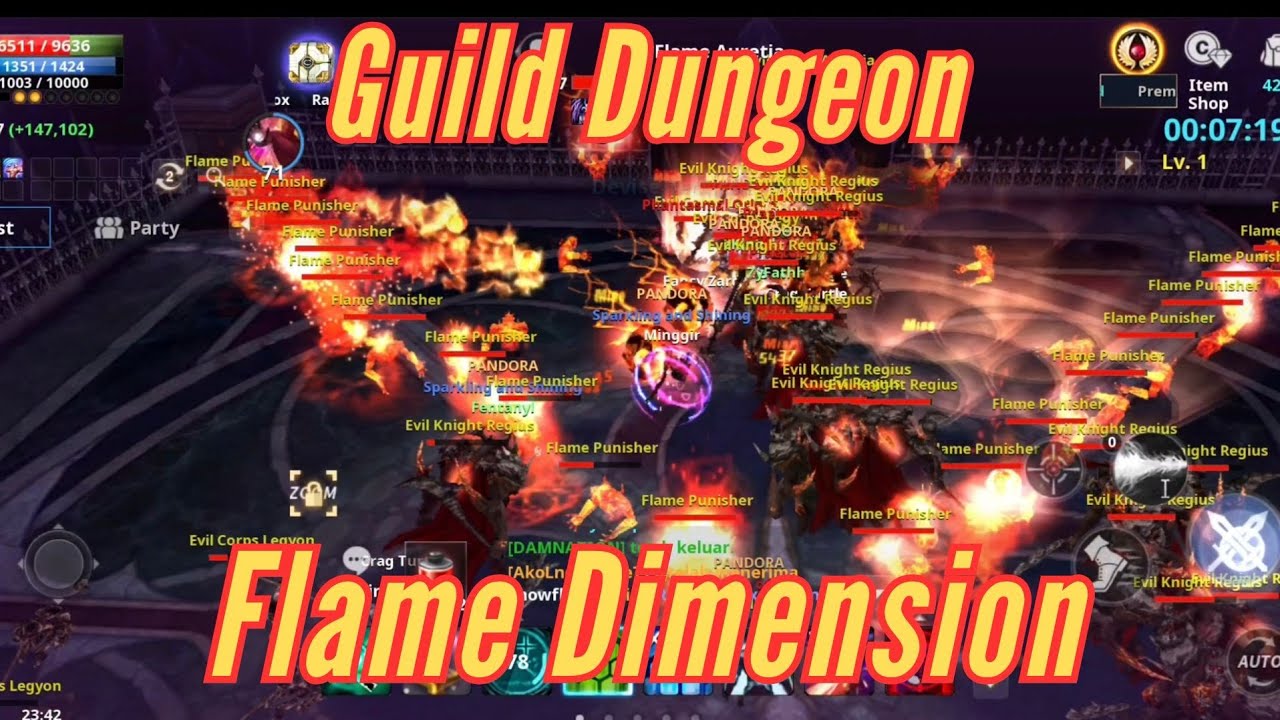 Cabal Infinite Combo GDG Guild Dungeon Flame Dimension - YouTube
