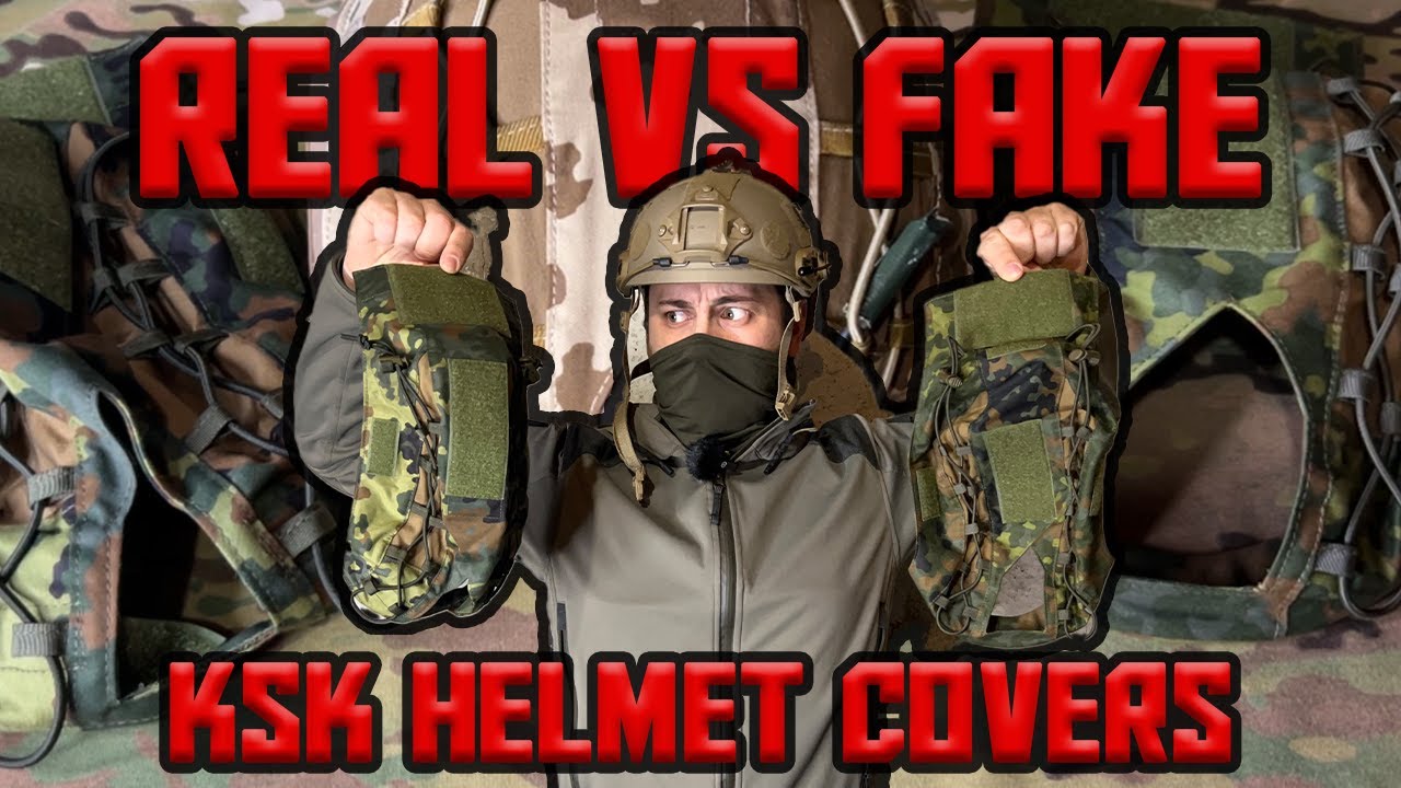 Real vs Fake Flecktarn KSK Helmet Cover | Roman Kurmaz Hexonia Ops-Core ...