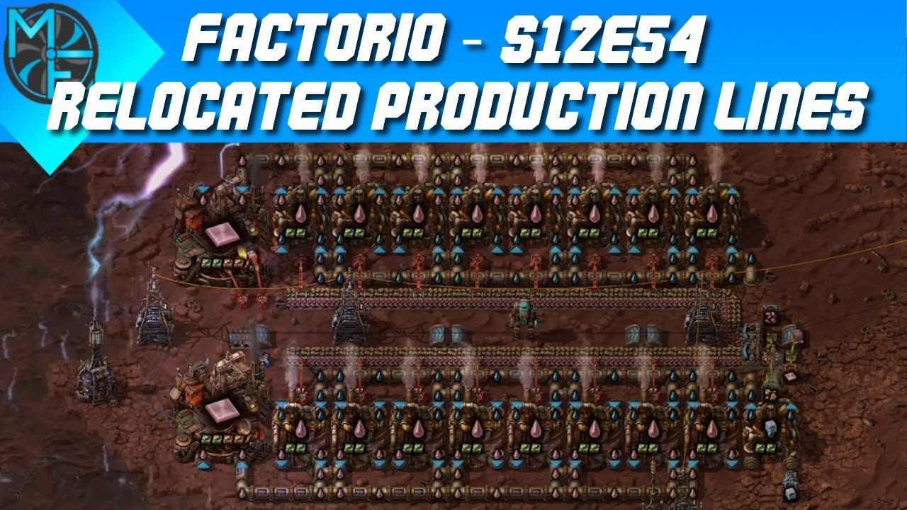 Factorio - S12E54 - Relocated Production Lines - YouTube