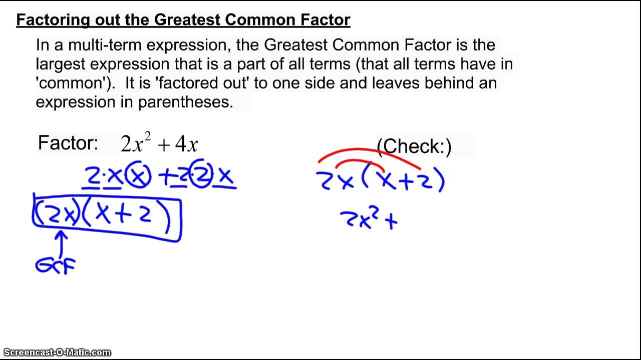 Factoring Introduction To Factoring Greatest Common Factor YouTube factoring-introduction-to-factoring-greatest-common-factor-youtube