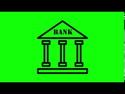 Animated Bank Icon on Green Screen With Pop-up Sound - YouTube