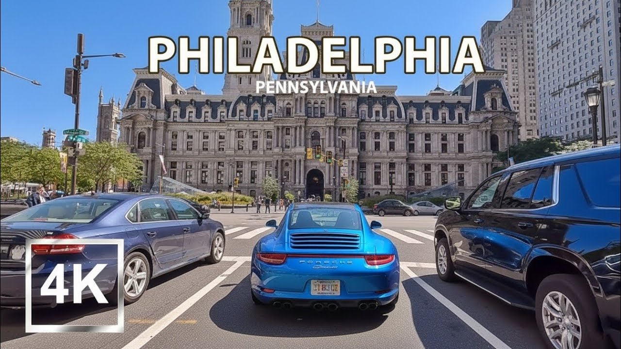 |4K| Driving in Downtown Philadelphia, Pennsylvania - Day Drive - HDR ...