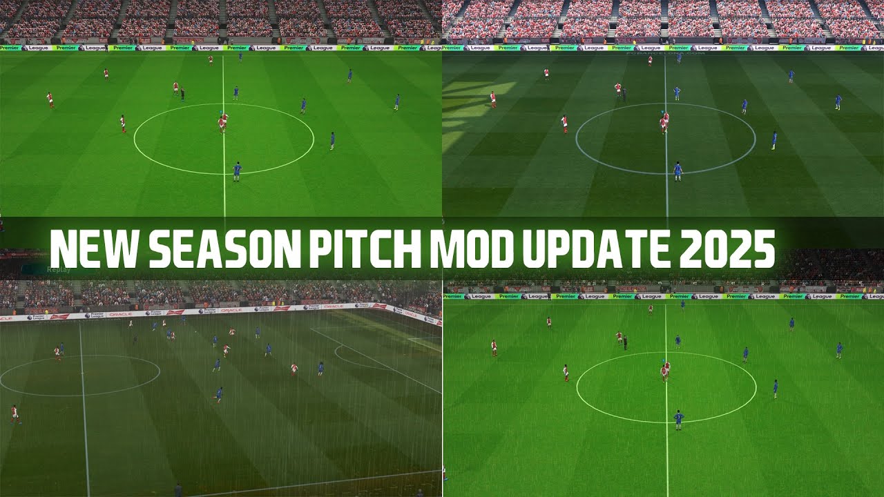 PES2017 | NEW SEASON PITCH MOD UPDATE 2025 - YouTube