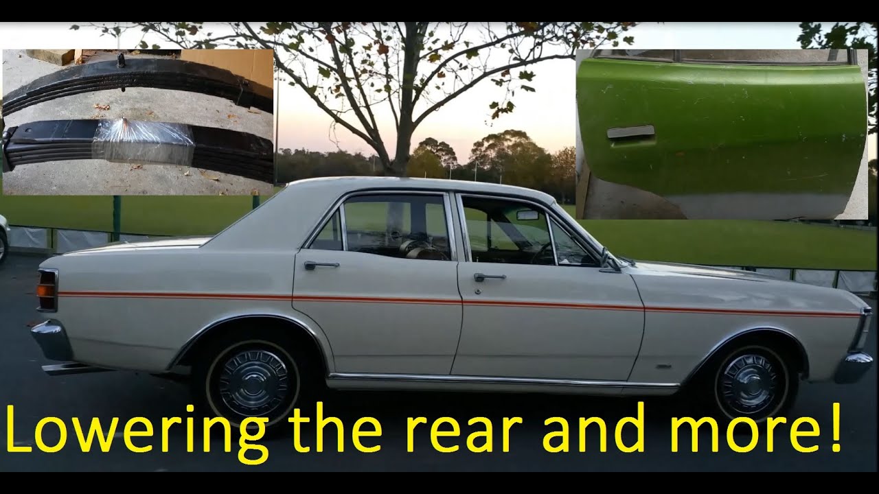 Lowering the XW Falcon and Looking at Kevin's XA Fairmont Doors - YouTube