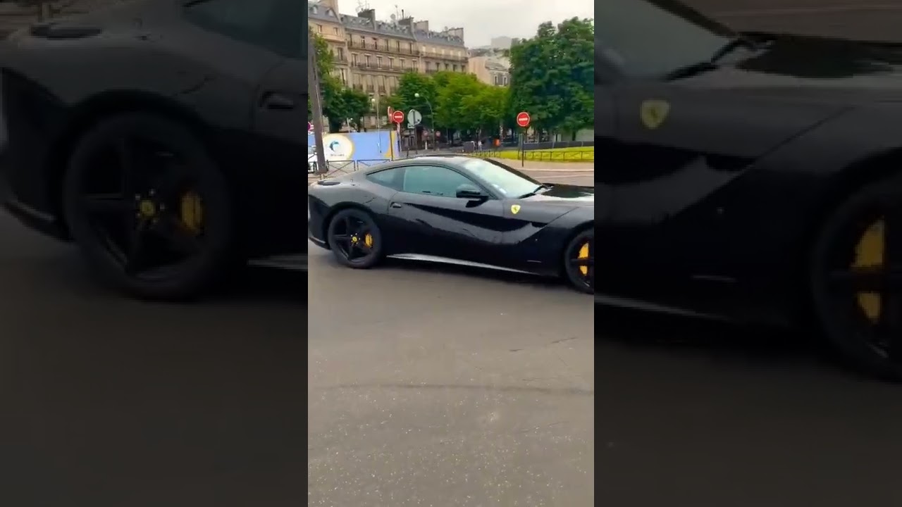 black coloured Ferrari entry 🔥 Ferrari entry 🔥 Ferrari coming #shorts # ...