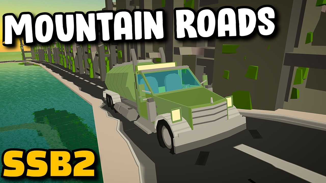 TRUCKS on the Mountain Roads in SIMPLE SANDBOX 2 - YouTube