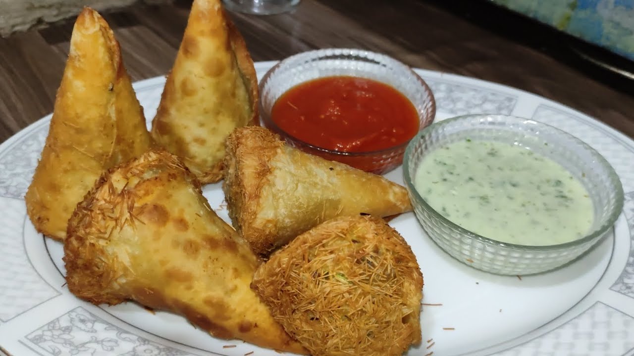 how to make cone samosa/ new cone samosa recipe - YouTube