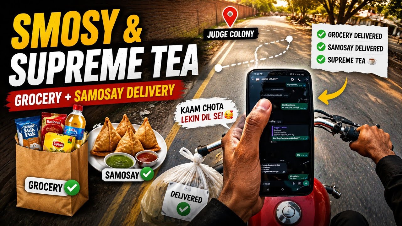 Samosa & Supreme Tea Delivery - Straight to Judge Colony | POV HONDA CD ...
