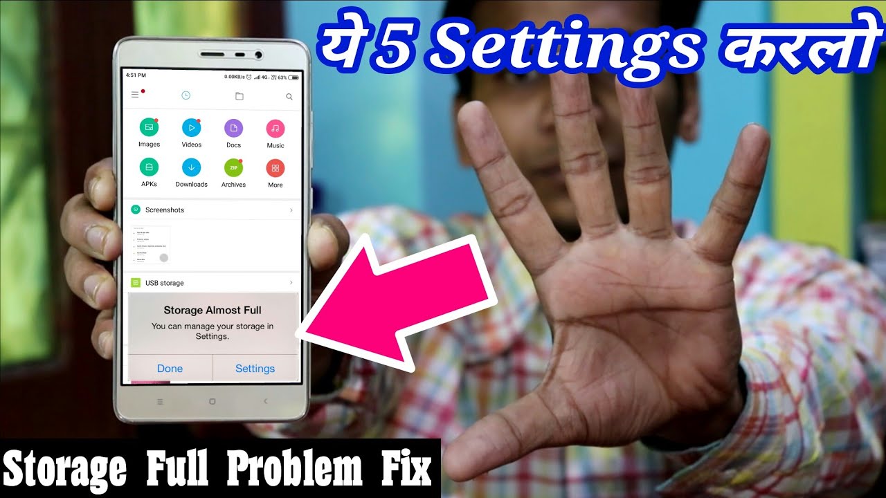 Storage Full Problem Solved - YouTube