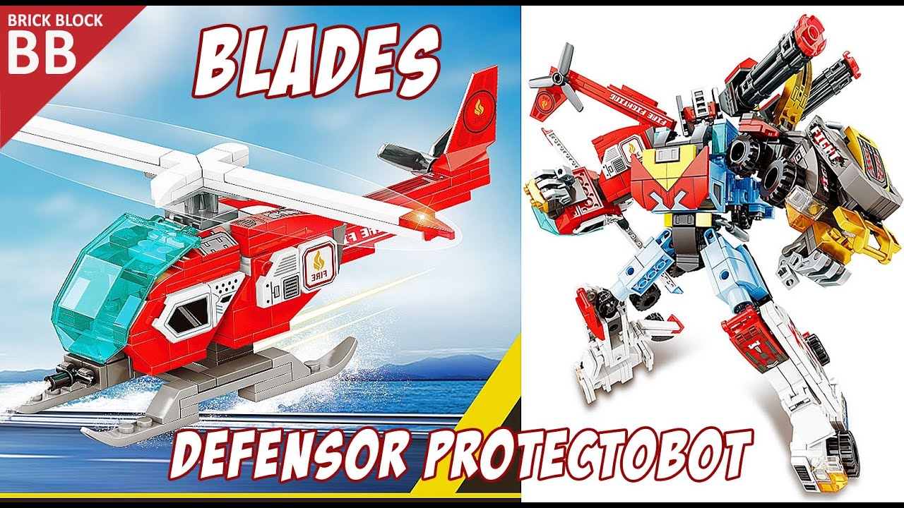 Blades Protectobot, Unboxing and Assembly Lego Bricks Sembo Block ...
