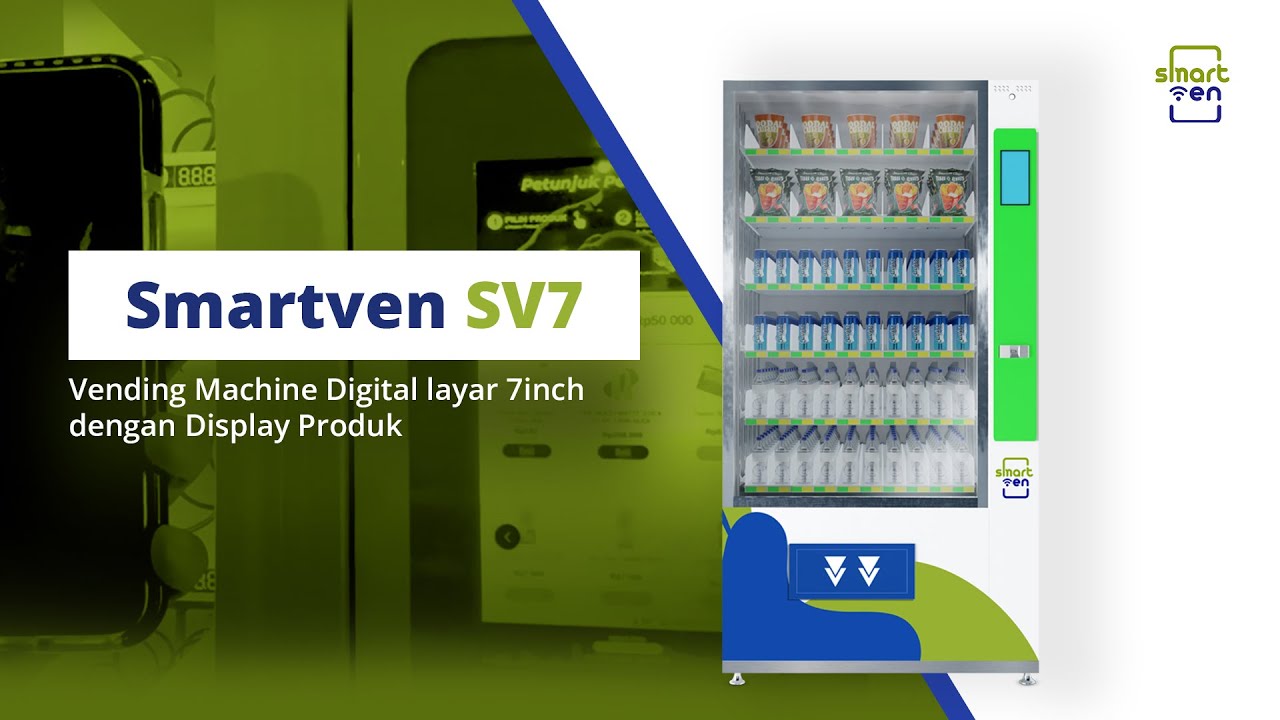 Vending Machine Digital QRIS dengan Layar 7 Inch dan Display Produk ...