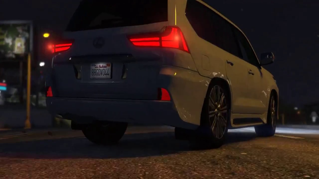 【GTAV】Driving a night view with Lexus 【LX570】 - YouTube