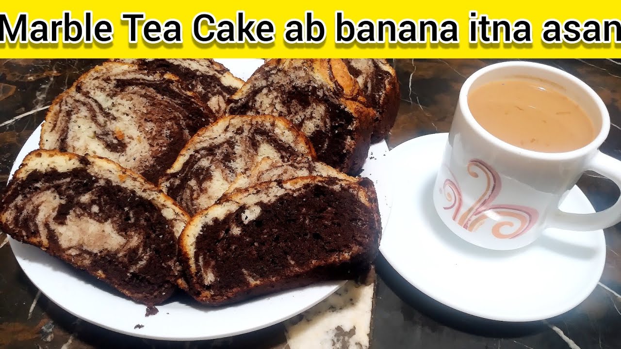 Marble Tea cake Recipe without oven | Marble cake Recipe Home food by ...