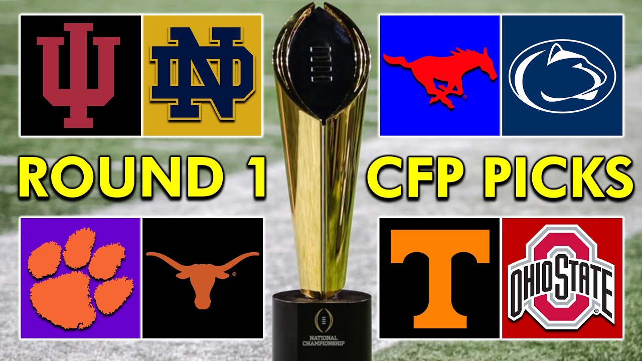 College Football Playoff Round 1 Predictions! - YouTube