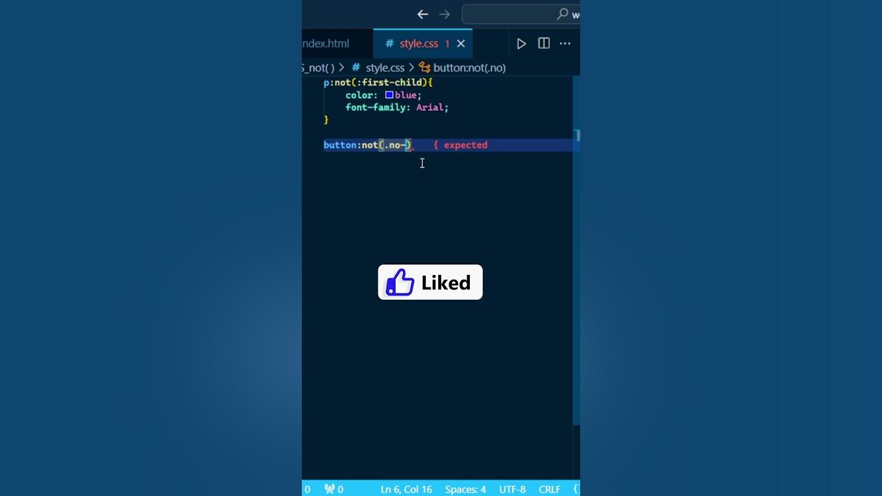 Css Not Pseudo Class Coding Webdevtutorial Codetutorial Webdesign