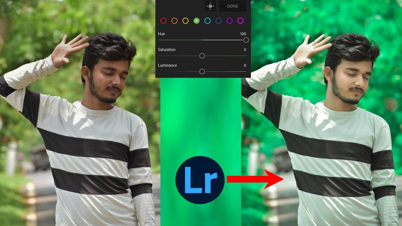 Spring Green Tone Photo Editing Tutorial in Lightroom App ! One Step to ...