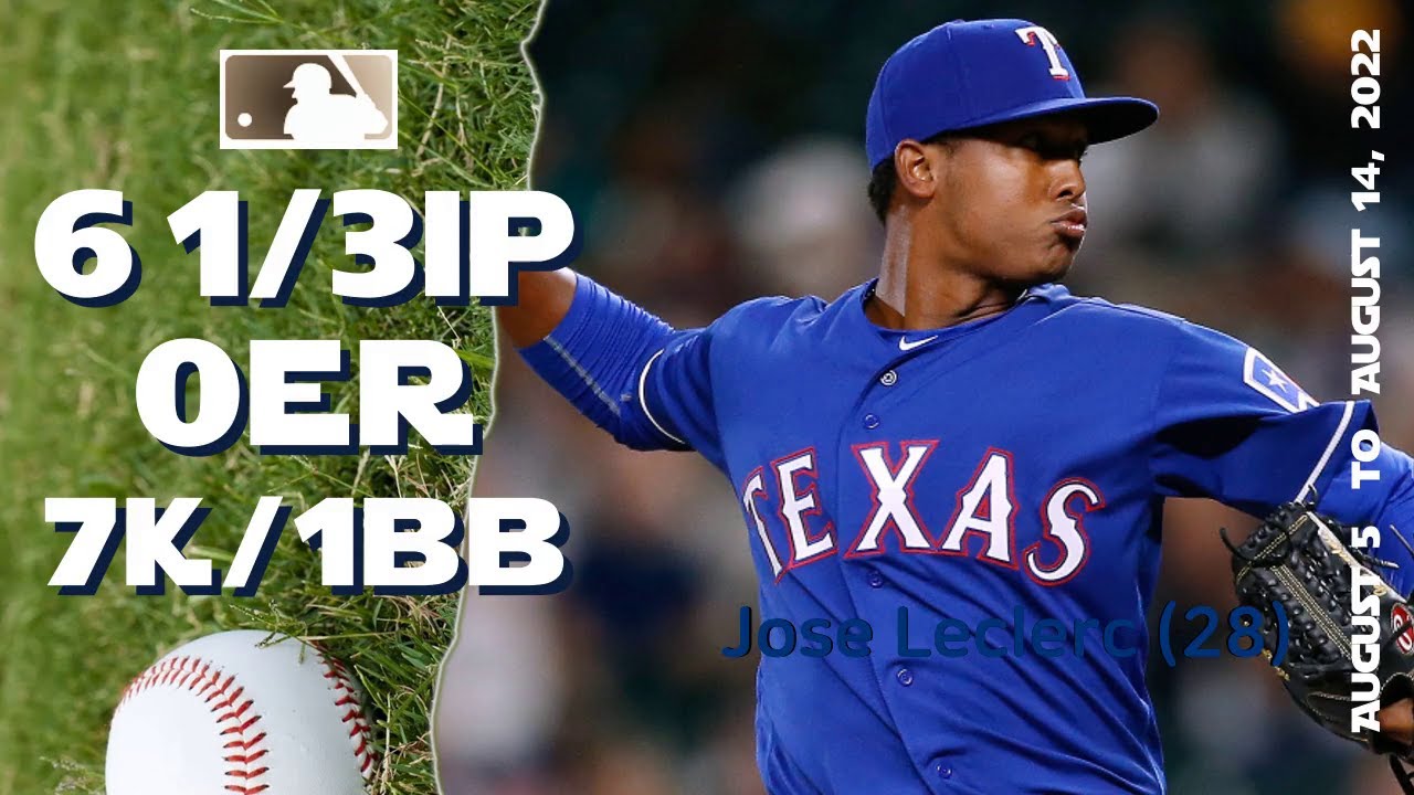 José Leclerc | Aug 5 ~ 14, 2022 | MLB highlights - YouTube