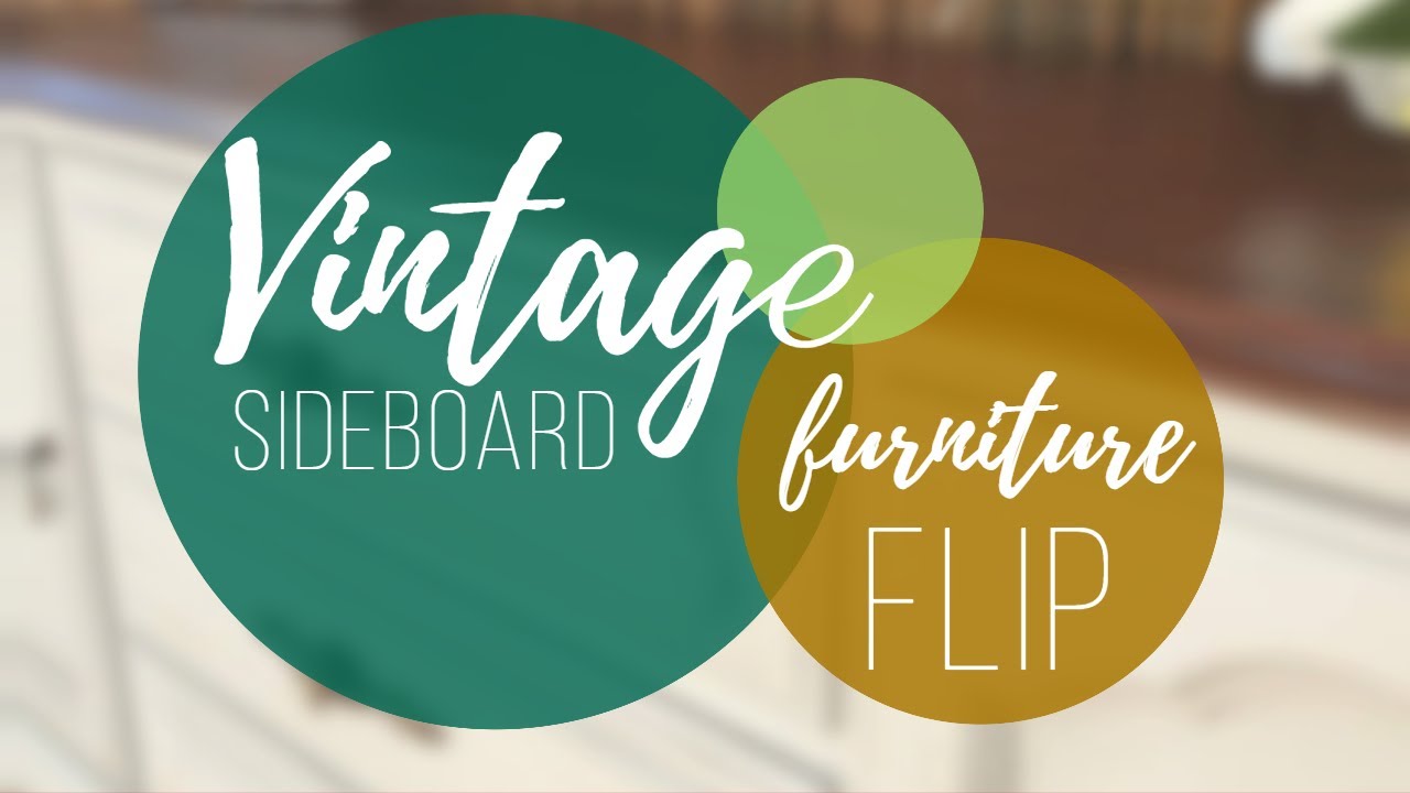 Vintage sideboard makeover | Dixie Belle | Furniture flip - YouTube