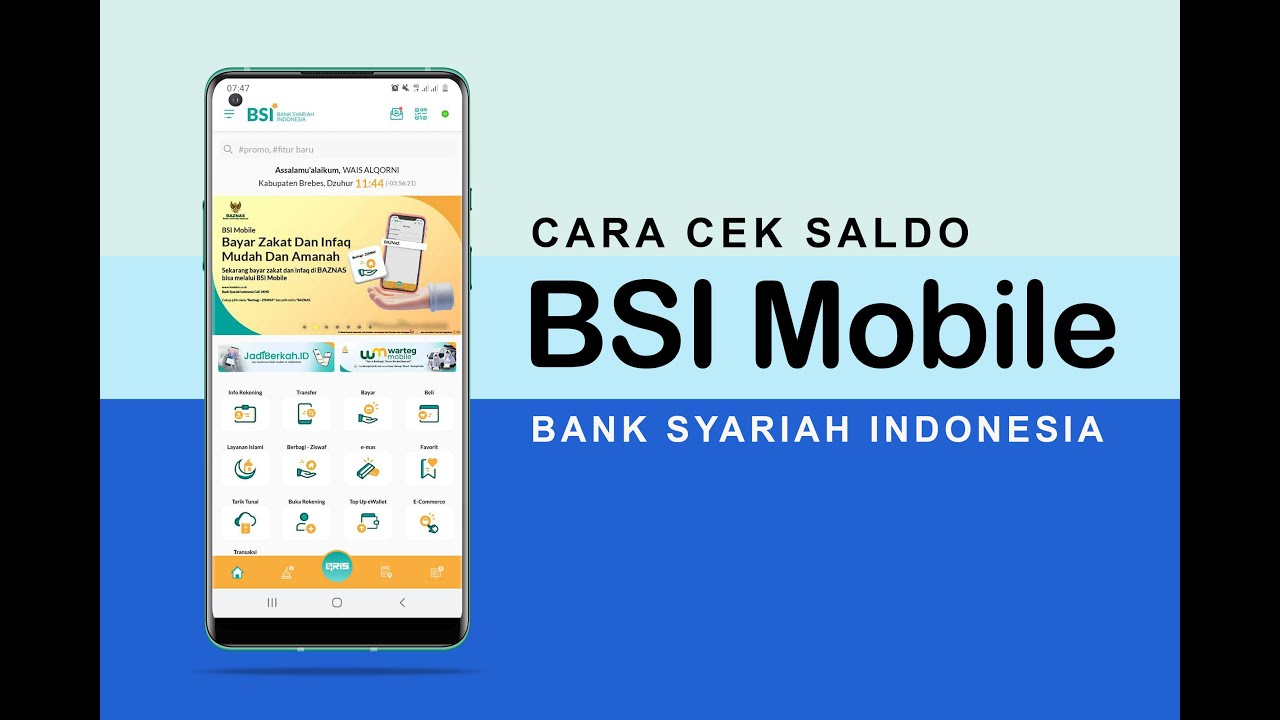 Cara Cek Saldo di BSI Mobile Bank Syariah Indonesia - YouTube