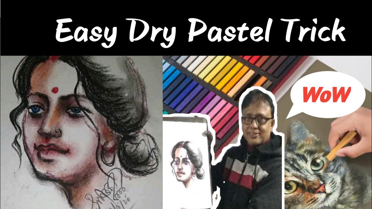 The Basic of Dry Pastel Painting - How to use Dry Pastels (Easy trick ...