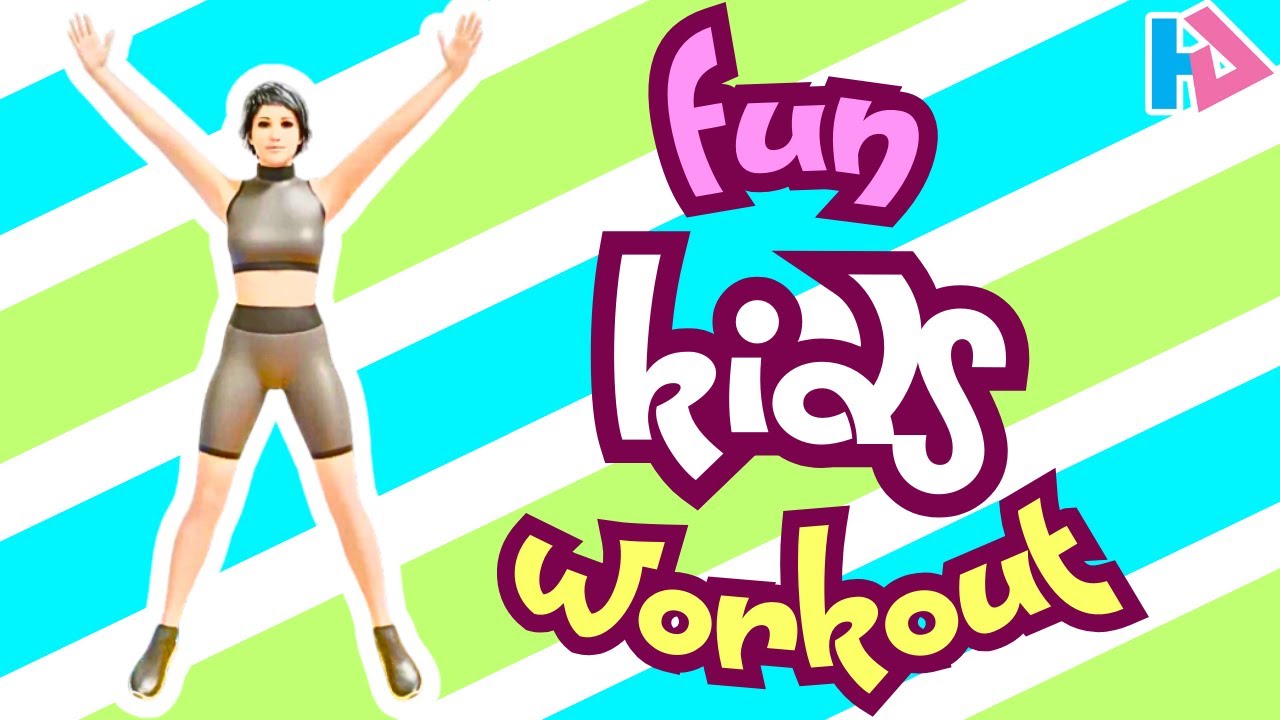 Fun Kids Workout at Home Easy Exercises for Energy & Fitness - YouTube