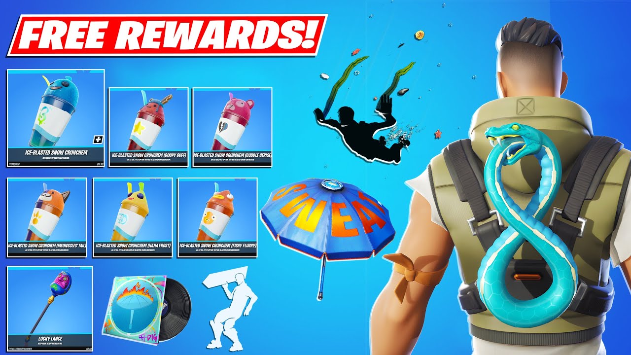 All 14 Days of Summer FREE REWARDS Gameplay & Challenges! Fortnite ...