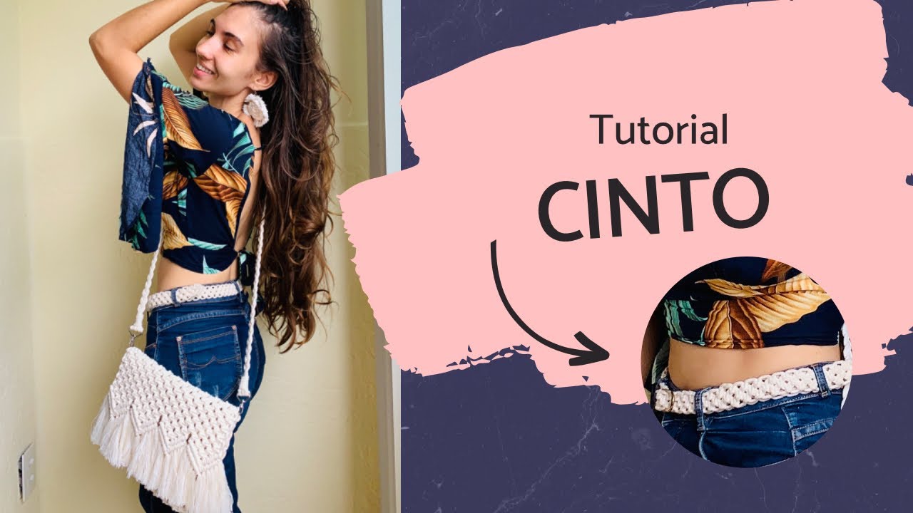 Tutorial: Cinto de Macramê super fácil - YouTube