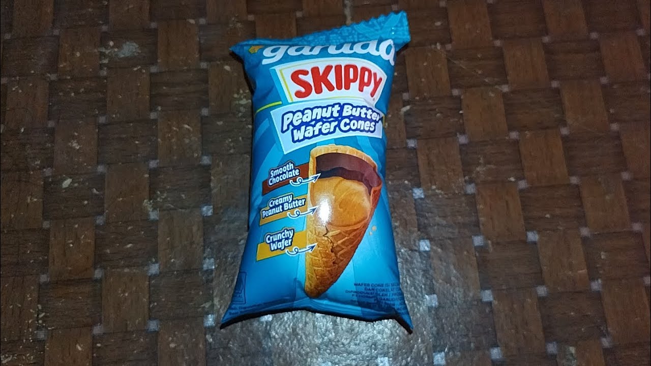 Review Produk #2848 : Garuda Skippy Peanut Butter Wafer Cones - YouTube