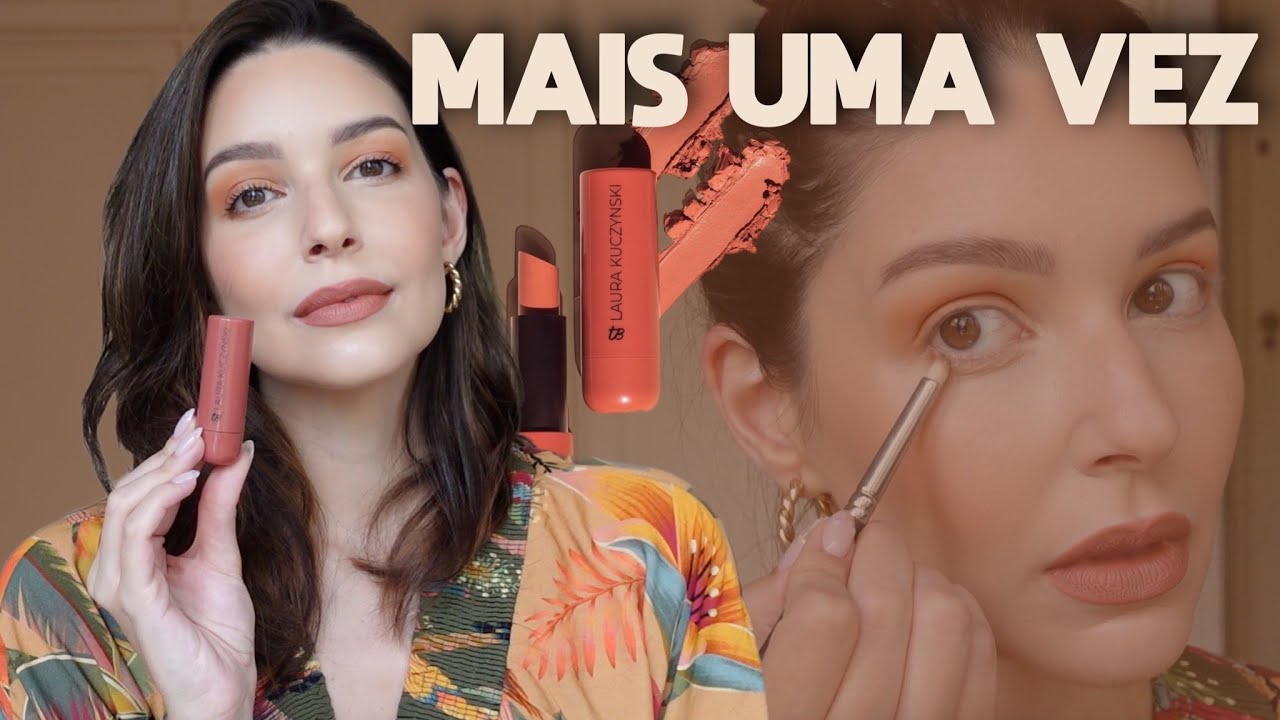 AUTOMAQUIAGEM COM O BATOM "MAIS UMA VEZ" - Laura Kuczynski - YouTube